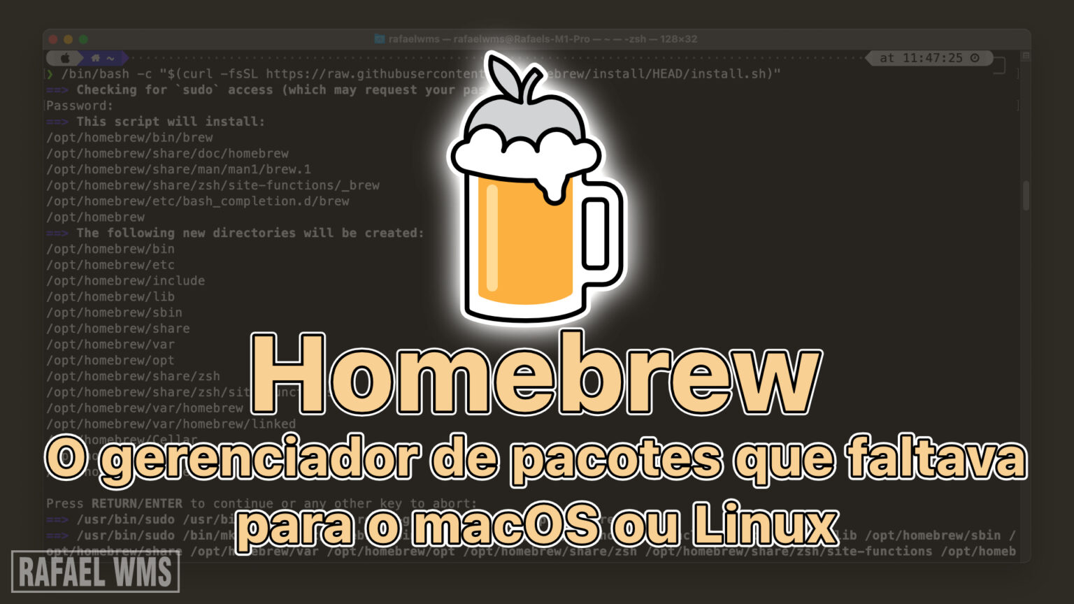 Como instalar o Homebrew – Rafael WMS
