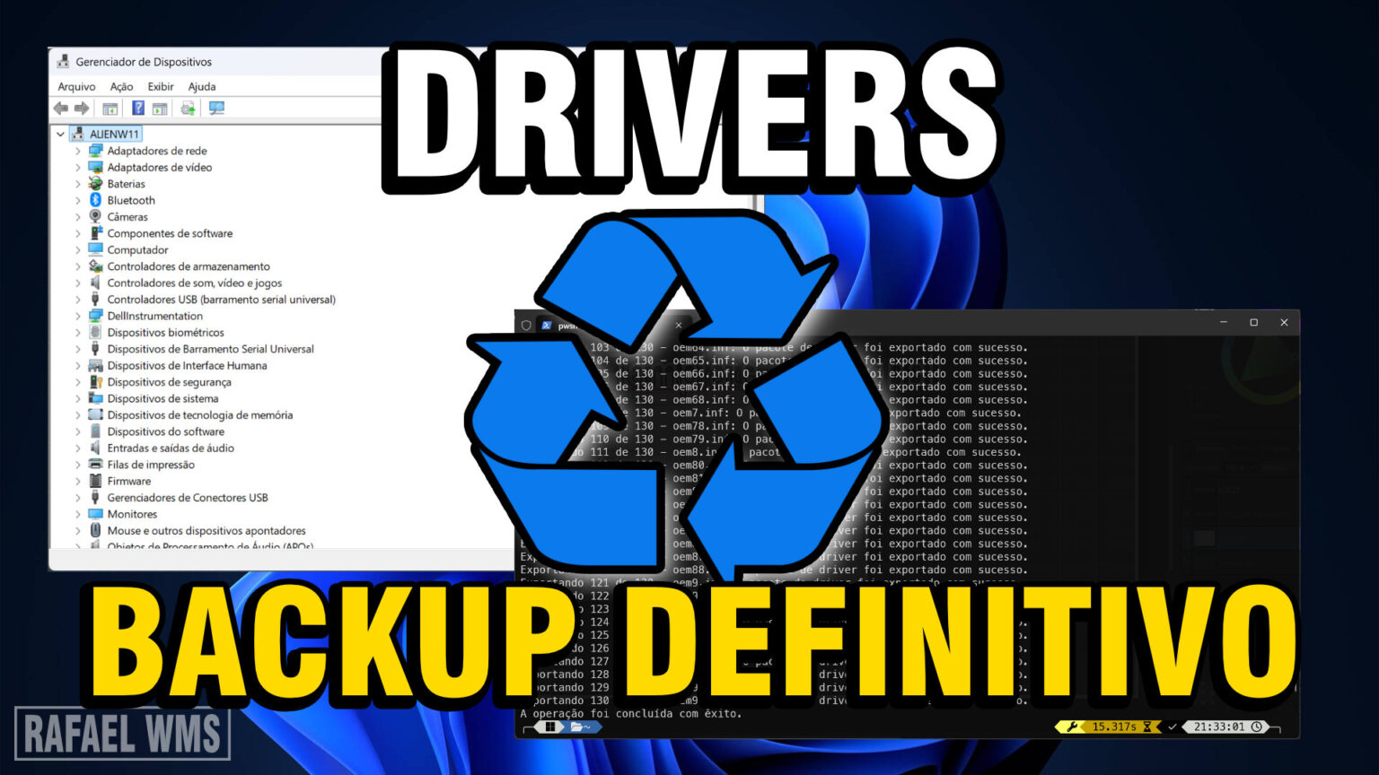 DRIVERS: Backup e Restauração Simplificados no Windows! – Rafael WMS